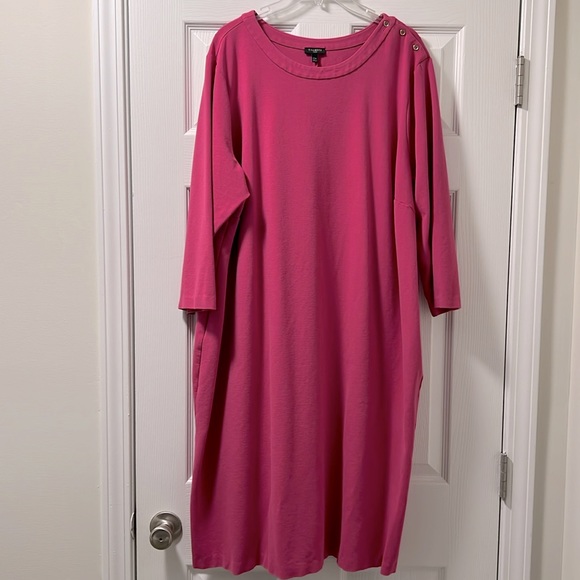 Talbots | Dresses | Plus Size Pink Dress | Poshmark